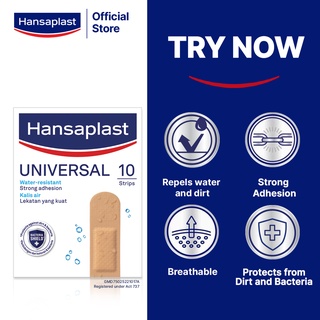Hansaplast Universal Wound Plasters Water Resistant/Breathable/Strong Adhesion (10/20/40/100 ...