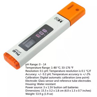 pH meter HM Digital Original PH80 PH-80 hydroponics fertigasi pH tester ...