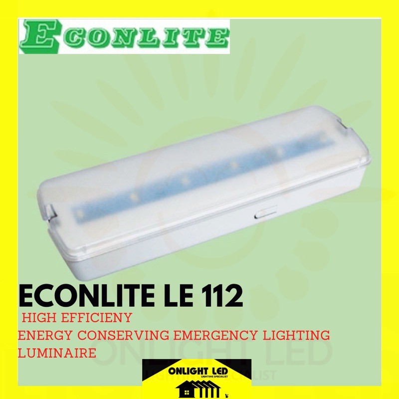 ECONLITE LE 112 LED Emergency Light LE112 Emergency Fitting | Shopee ...
