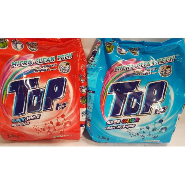 Top Detergent Powder 2.1 to 2.3kg/pkt | Shopee Malaysia
