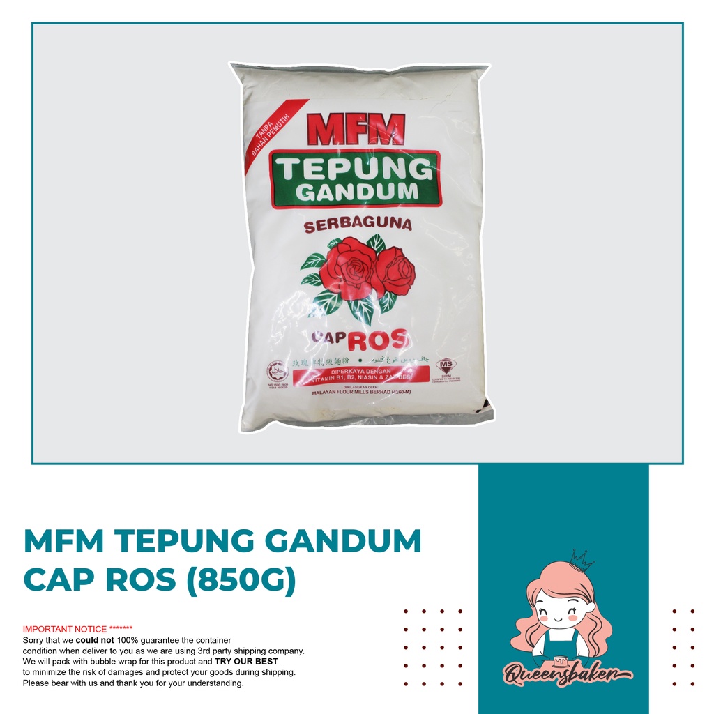 Tepung Gandum Cap Ros 850g | Shopee Malaysia