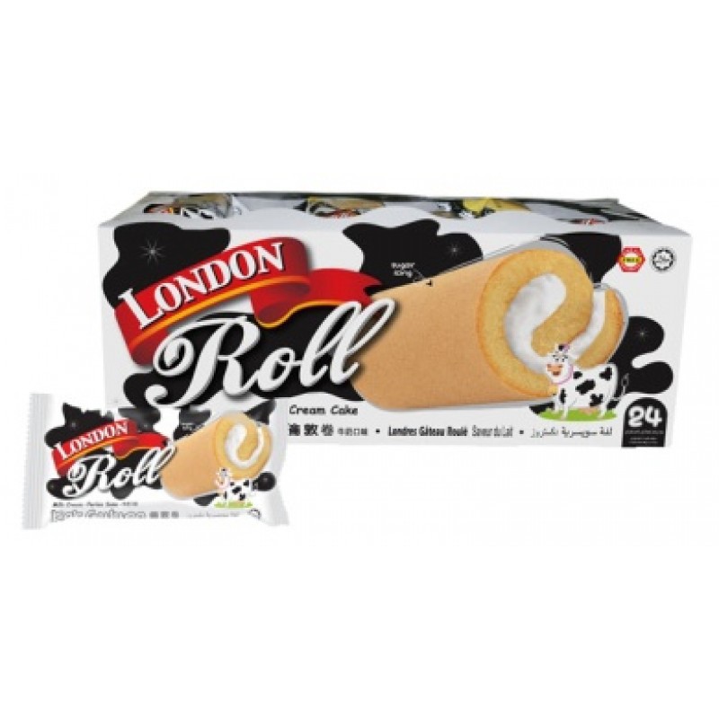 London Swiss Roll Milk Cake (24 Pack) | Shopee Malaysia