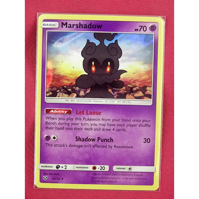 Pokedex 802 S H Marshadow 45 / 73 ENG Pokemon Card TCG 寶可夢 神奇寶貝 卡 ...