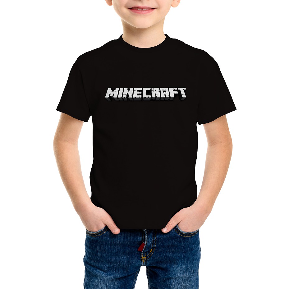 Minecraft White Logo Kids T-Shirt | Shopee Malaysia Minecraft White Logo Kids T-Shirt | Shopee Malaysia