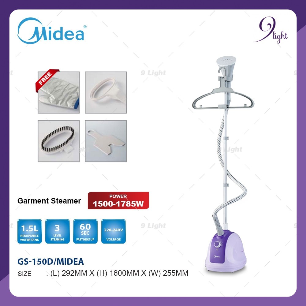 MIDEA GS-150D 1.5L GARMENT STEAM IRON | Shopee Malaysia