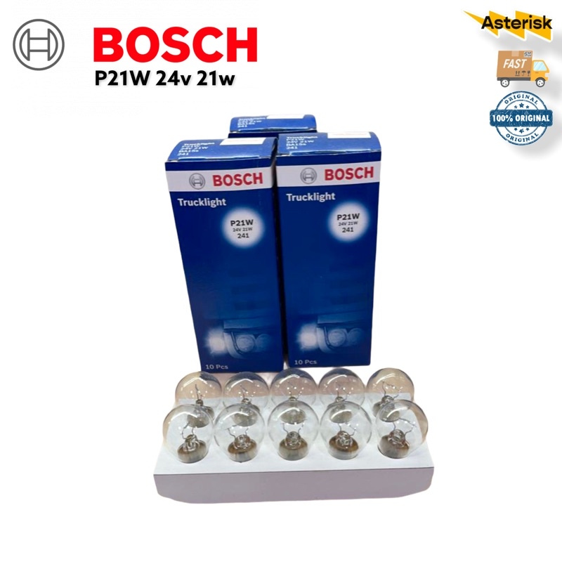 BOSCH Light Bulb Truck Trailer Light Bulb 24v 21w -P21W (1PCS) (100% ...