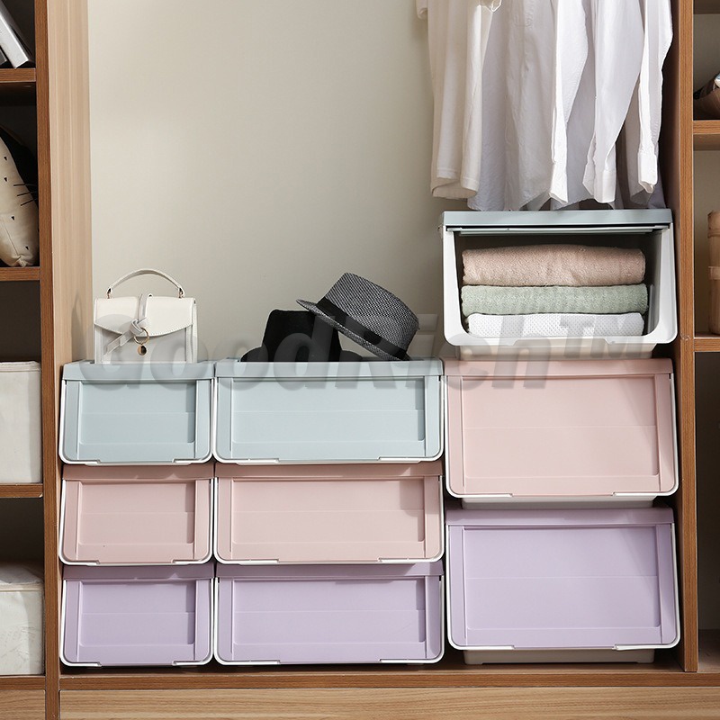 [1PCS] STACKABLE STORAGE DRAWER BOX /STORAGE CABINET /FLIP TOP PLASTIC ...