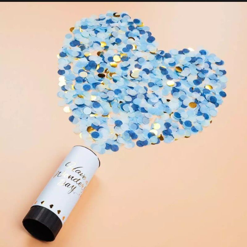 Gender reveal mini confetti popper (2 in 1) | Shopee Malaysia