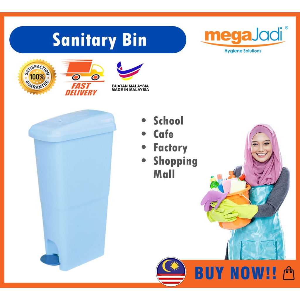 Lady Sanitary Bin Washroom Waste Bin 18L | Shopee Malaysia