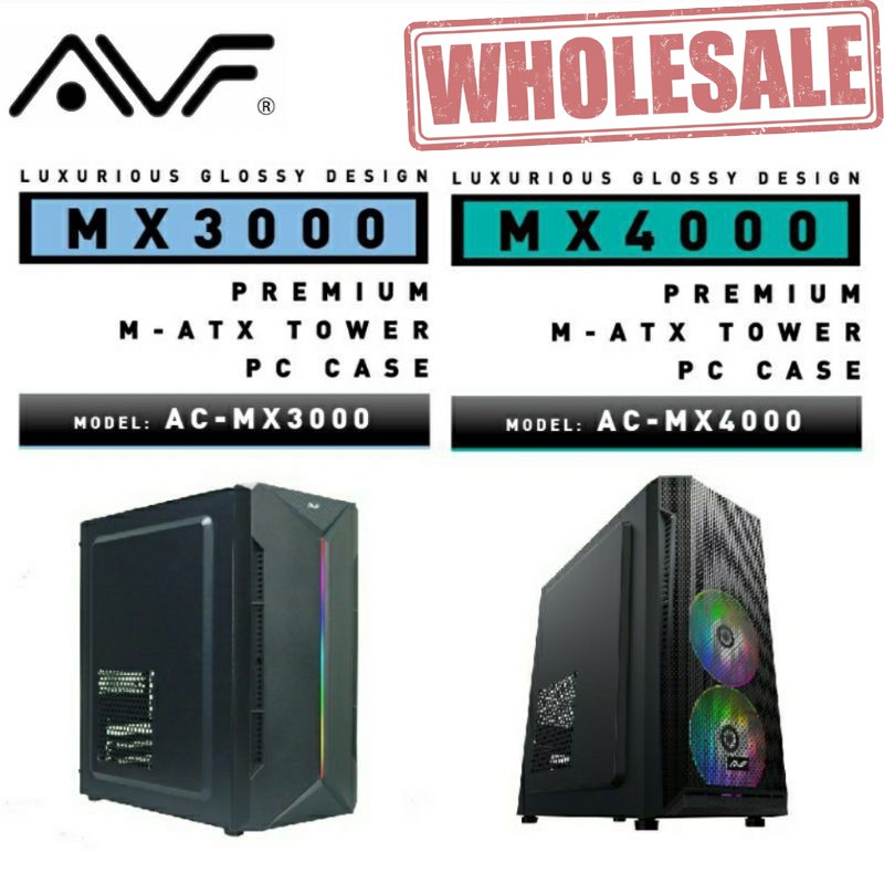Avf Ac- Mx3000 / Mx4000 Premium Luxurious Glossy Design M-atx Tower Pc ...