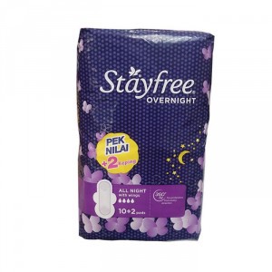Stayfree Overnight All Night with Wings (10's + 2's) | Shopee Malaysia