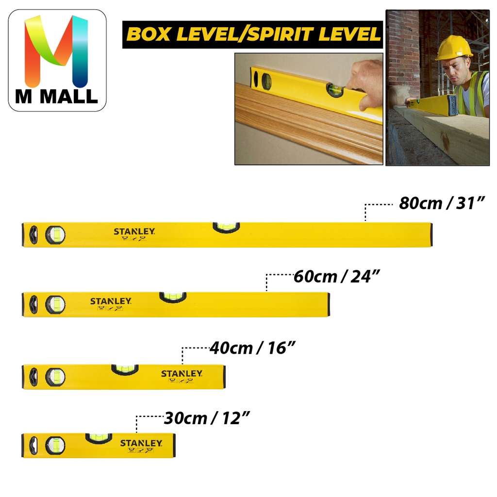 M MALL MEASURING TAPE (5 METER / 16 FEET) / CLASSIC BOX LEVEL / SPIRIT ...