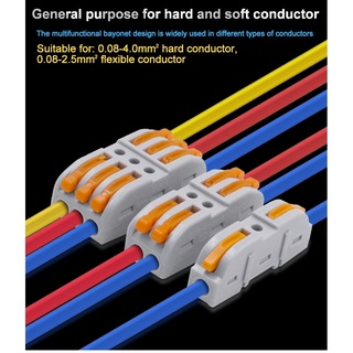 Wire Connector Electric PCT-222 Terminal Block Fast Quick Reusable ...