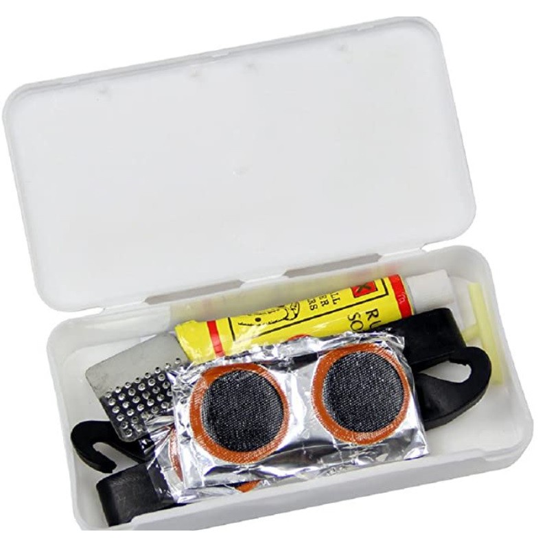 Bicycle Repair Tools Tyre Tube Patch Fix Kit Set Alat Baiki Tiub Tayar ...
