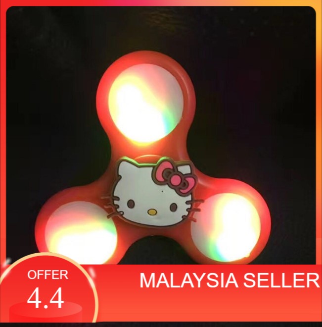 LED light Hello Kitty Fidget Spinners | Shopee Malaysia