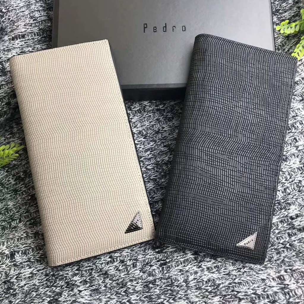 NEW PEDRO GENUINE LEATHER LONG FOLDED PURSE WALLET | Shopee Malaysia