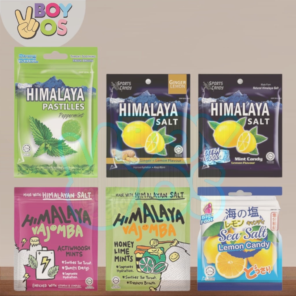 Himalaya Sea Salt Sport Mint Big Foot Salt Lemon Candy 15g/Himalaya ...