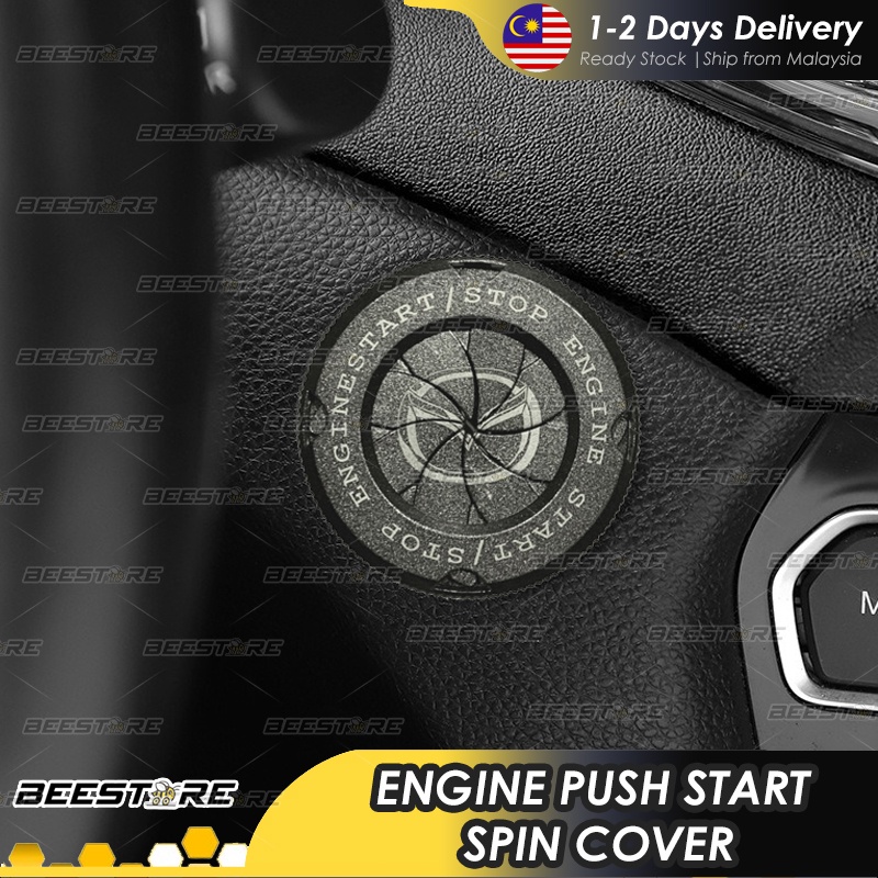 MAZDA Car Engine Push Start Stop Button Switch Spin Cover motorcycle 2 ...