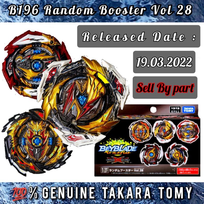 B196 Random Booster Vol 28 Ultimate Valkyrie Beyblade Takara Tomy ...