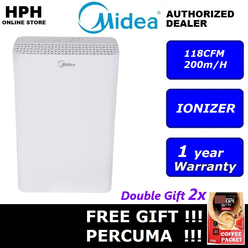 MIDEA AIR PURIFIER WITH IONIZER MAP-20BD | Shopee Malaysia