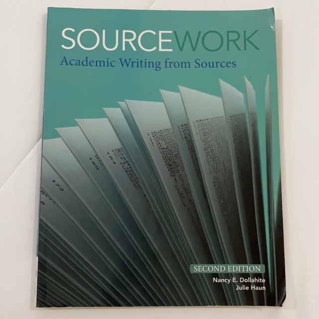 SOURCE WORK ACADEMIC WRITING FROM SOURCES (SECOND EDITION) | Shopee ...