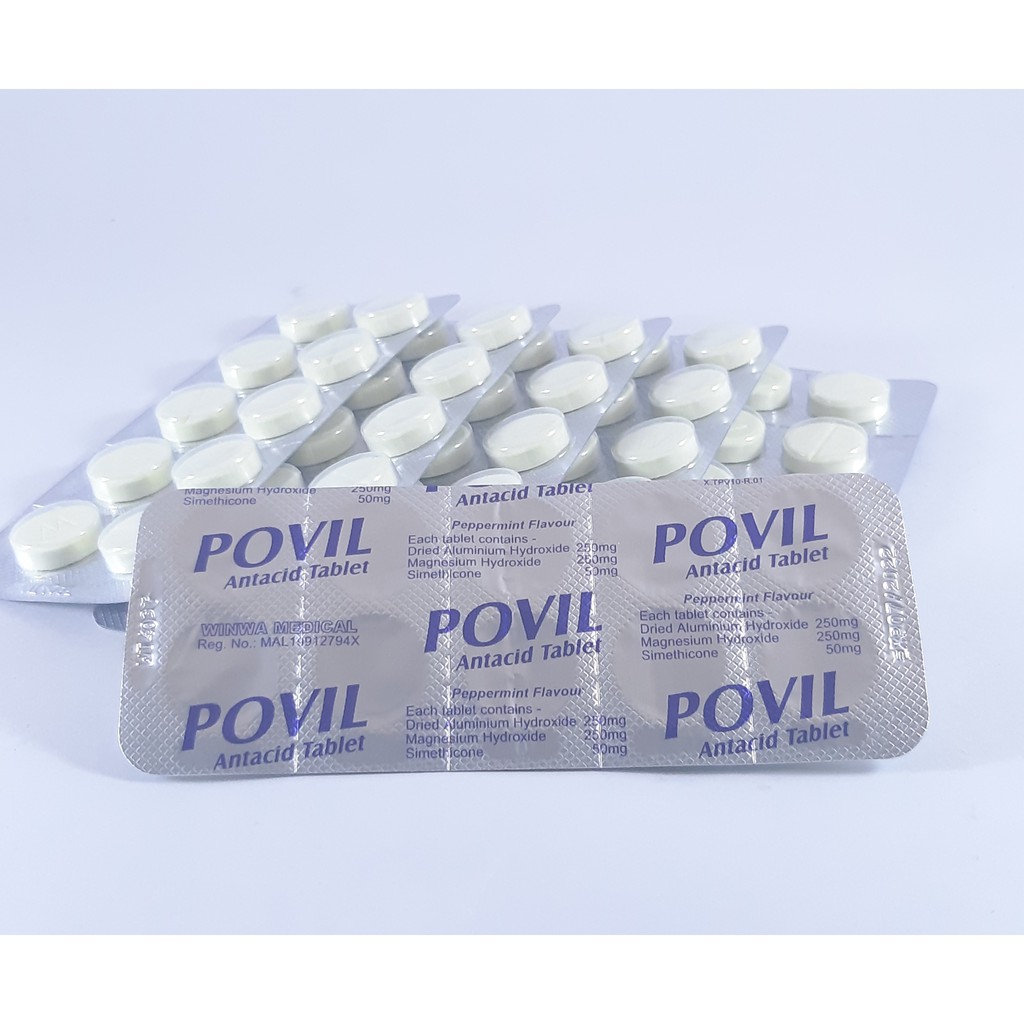 POVIL ANTACID TABLET 550MG | Shopee Malaysia