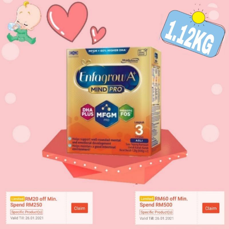 Enfagrow A+ ASLI 1-3 tahun (1.16kg ) | Shopee Malaysia