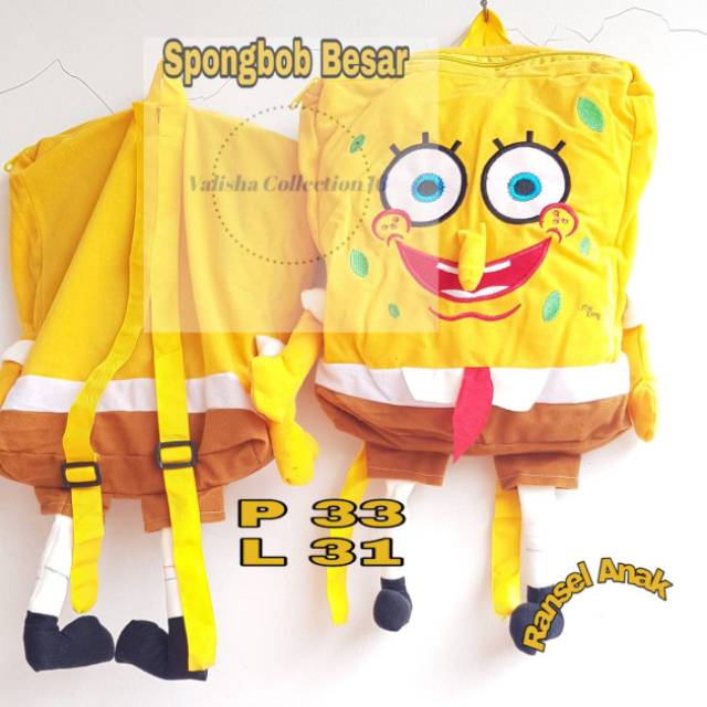 Spongebob Backpack For Kids 2 To 6 Years Old | Shopee Malaysia