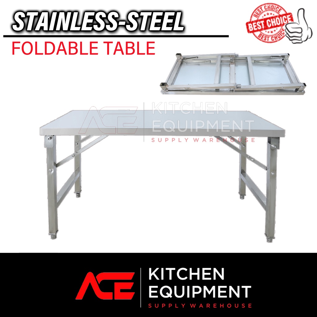 Foldable Stainless Steel Table / Rectangular / Dining Table / Portable ...