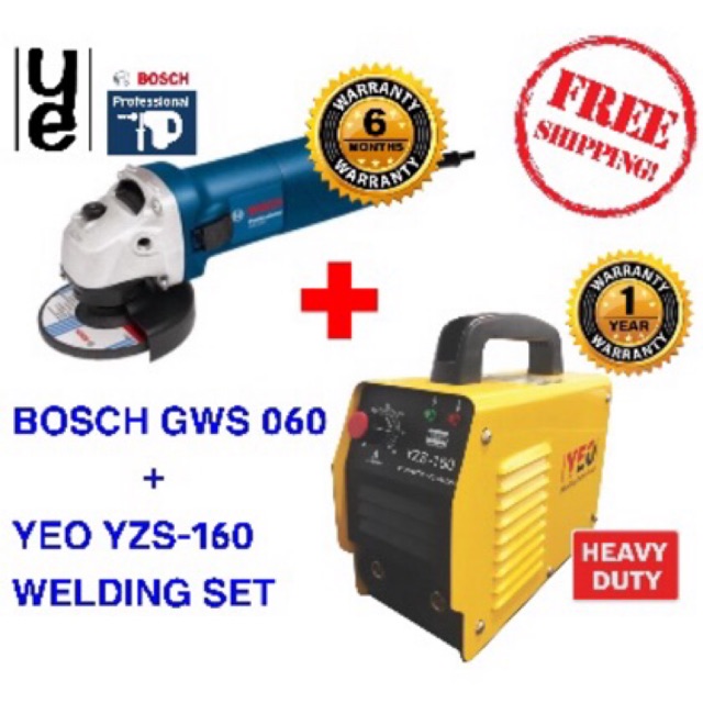 BOSCH GRINDER + WELDING SET (COMBO SET) Makita Grinder Welding Set ...