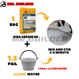 SIKA Crema 88 (25KG) Cement Gum Simen Gam Mosaic Ceramic Tiles ...