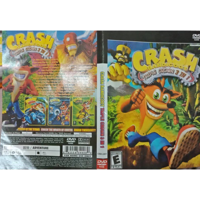 PS2 Crash Bandicoot 3 in 1 | Shopee Malaysia