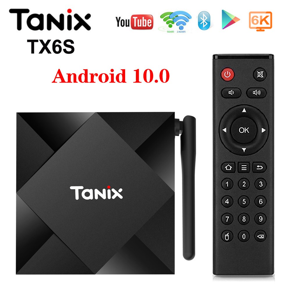 Tanix TX6S TV BOX Android 10 Box 4GB 64GB Allwinner H616 QuadCore TVBox ...