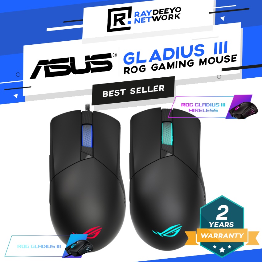 ASUS ROG Gladius III Wireless / ROG Gladius III Gaming Mouse [19,000 Dpi/Push-Fit Switch Socket ...