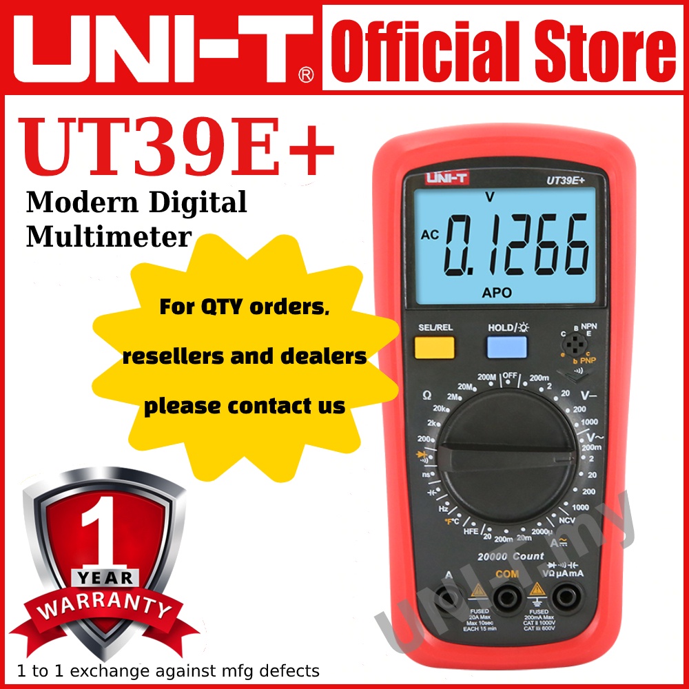 UNI-T UT39E+ UT39A+ UT39C+ Modern Digital Multimeter | Shopee Malaysia
