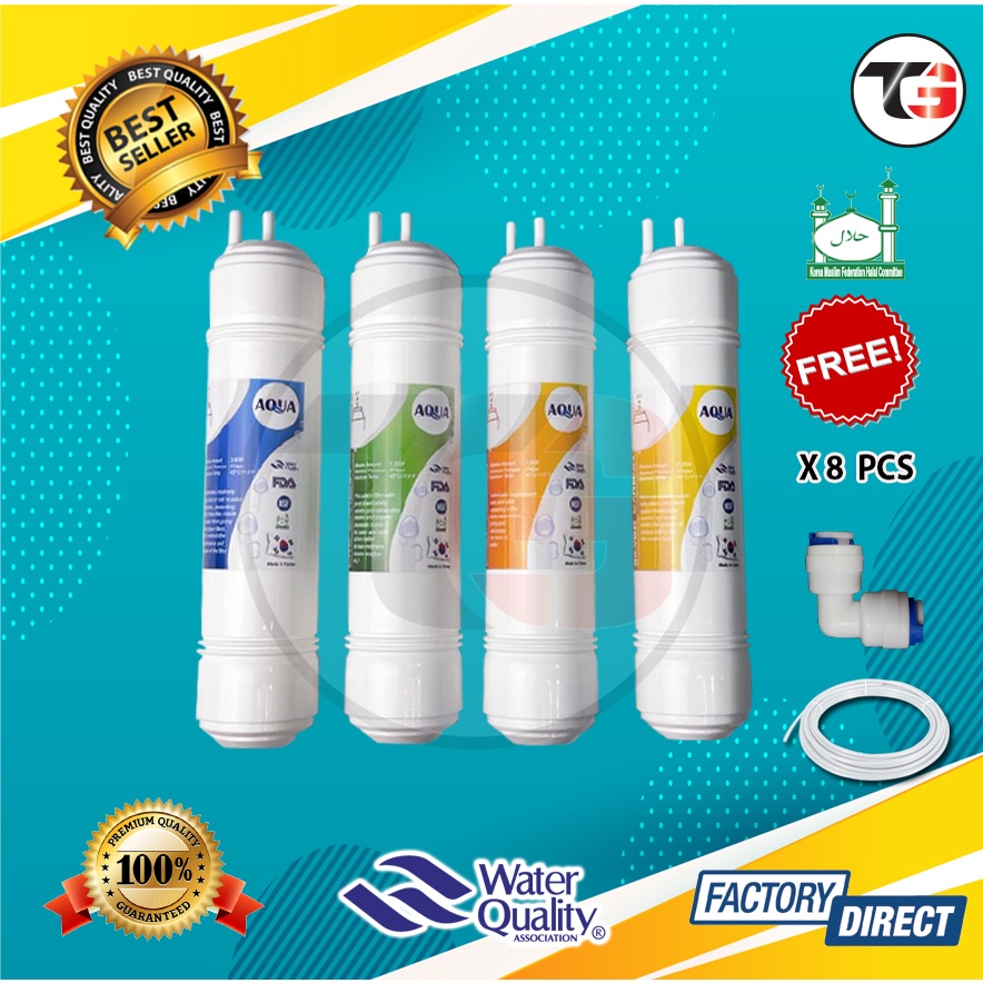 Korea Water Filter Halal U Type 10" Sediment/Pre-Carbon/Silver Carbon ...