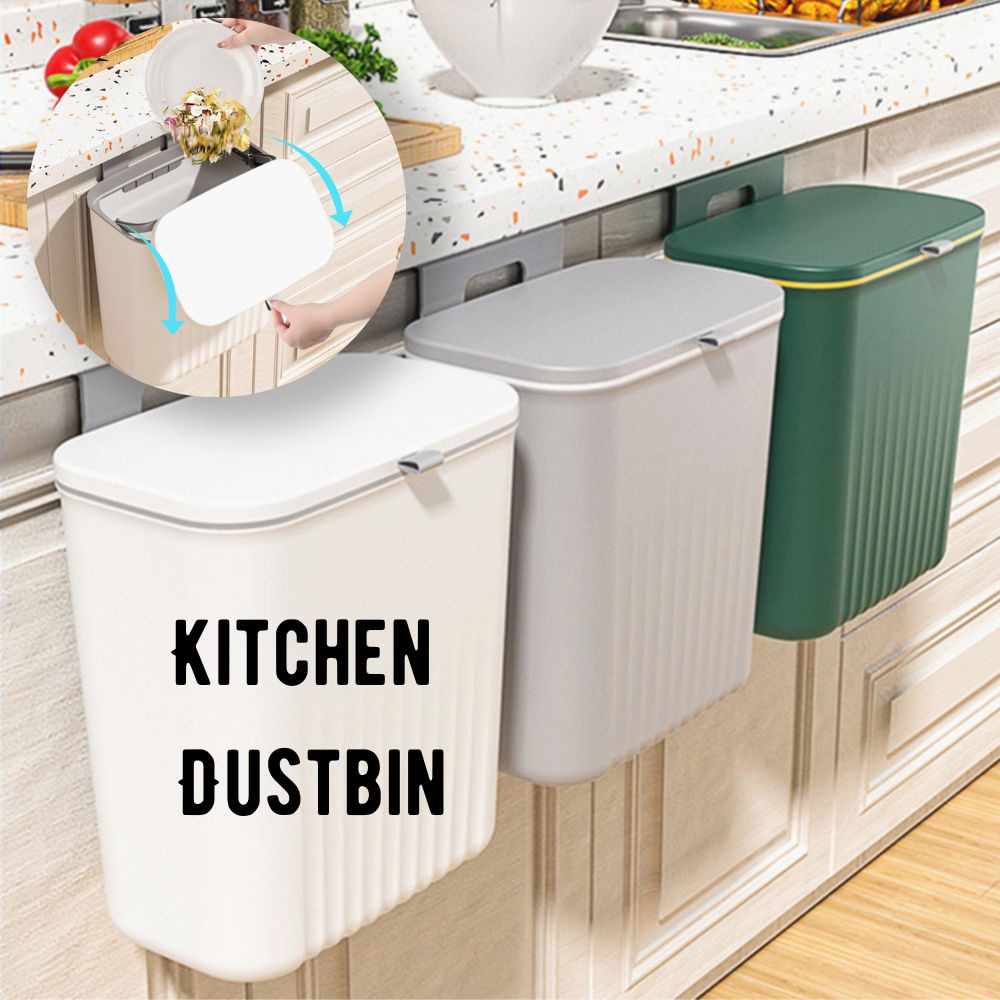 BH Hanging Dustbin for Kitchen Cabinet Door Hang Garbage Trash Storage ...