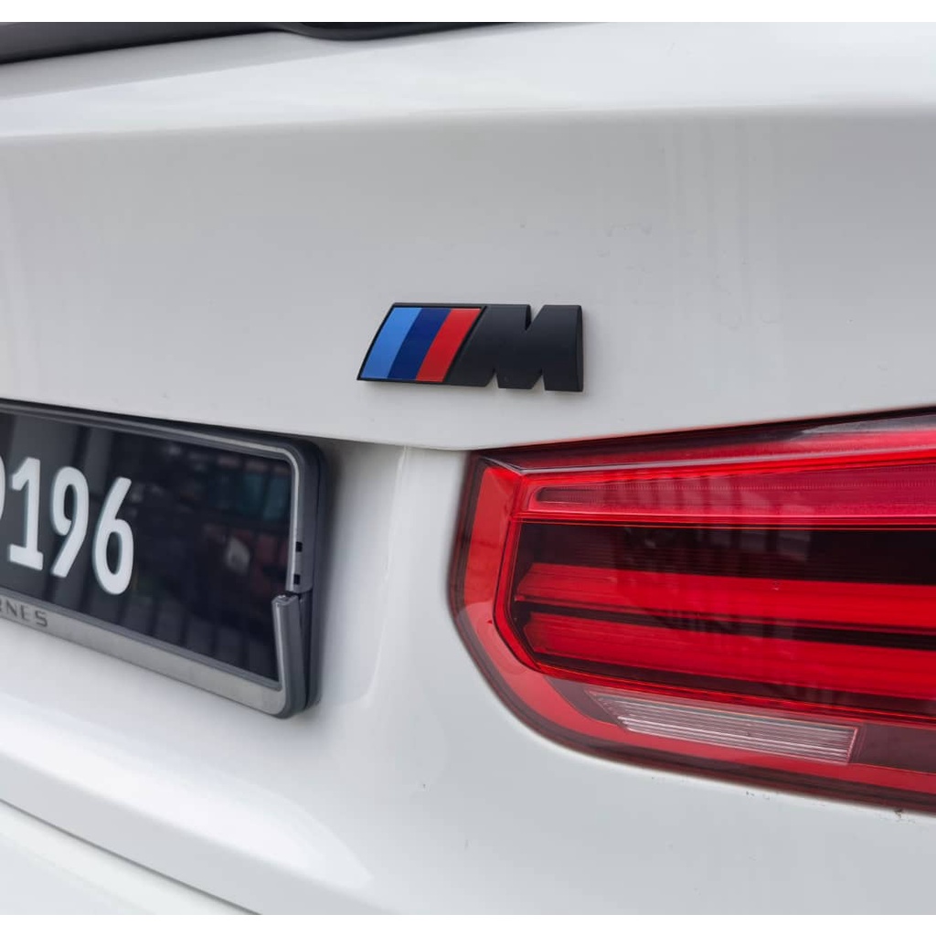 BMW M Emblem Rear Trunk M Sport Logo Badge in Black | Shopee Malaysia