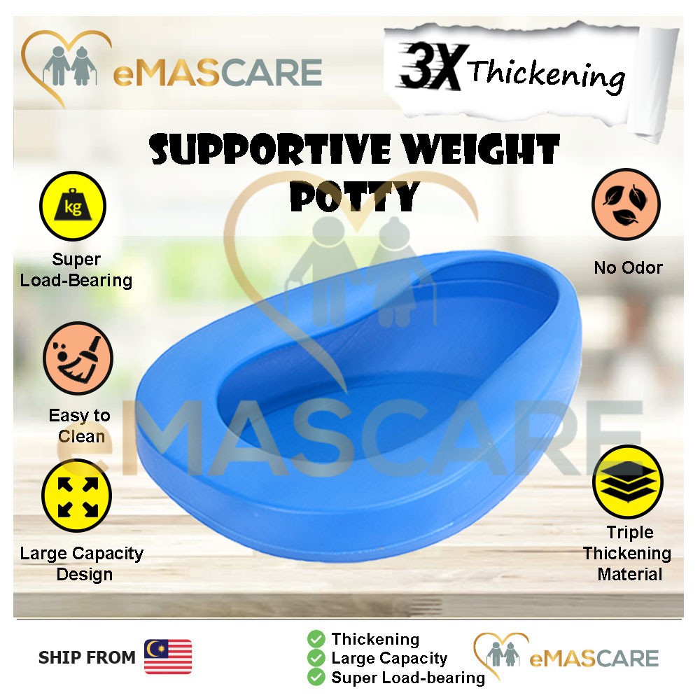 Portable Bedpan Patient Potty Adult Potty Elderly Bed pan Wheelchair ...