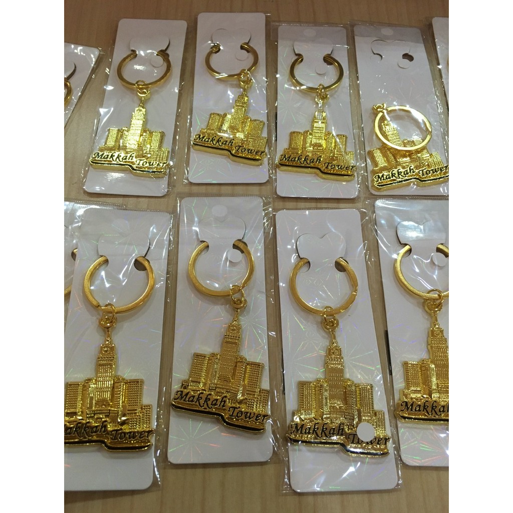 Gold Makkah Tower Keychain | Shopee Malaysia