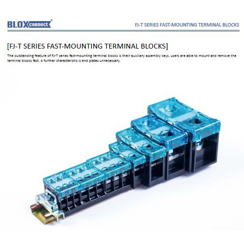 BLOX Fast mount terminal block rail mount terminal block IN SERIES ...