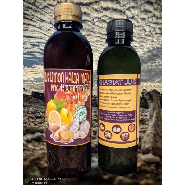 ny homemade : jus lemon halia madu ( 100% organic health juice ...