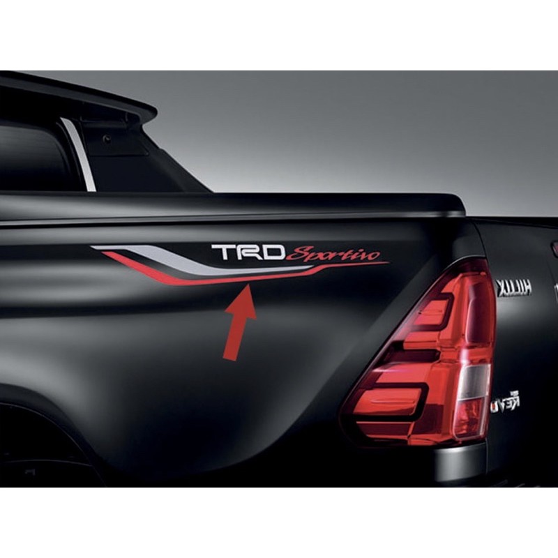 (Ready Stock) S452# Toyota Hilux Trd Side Trunk vinyl Car sticker ...