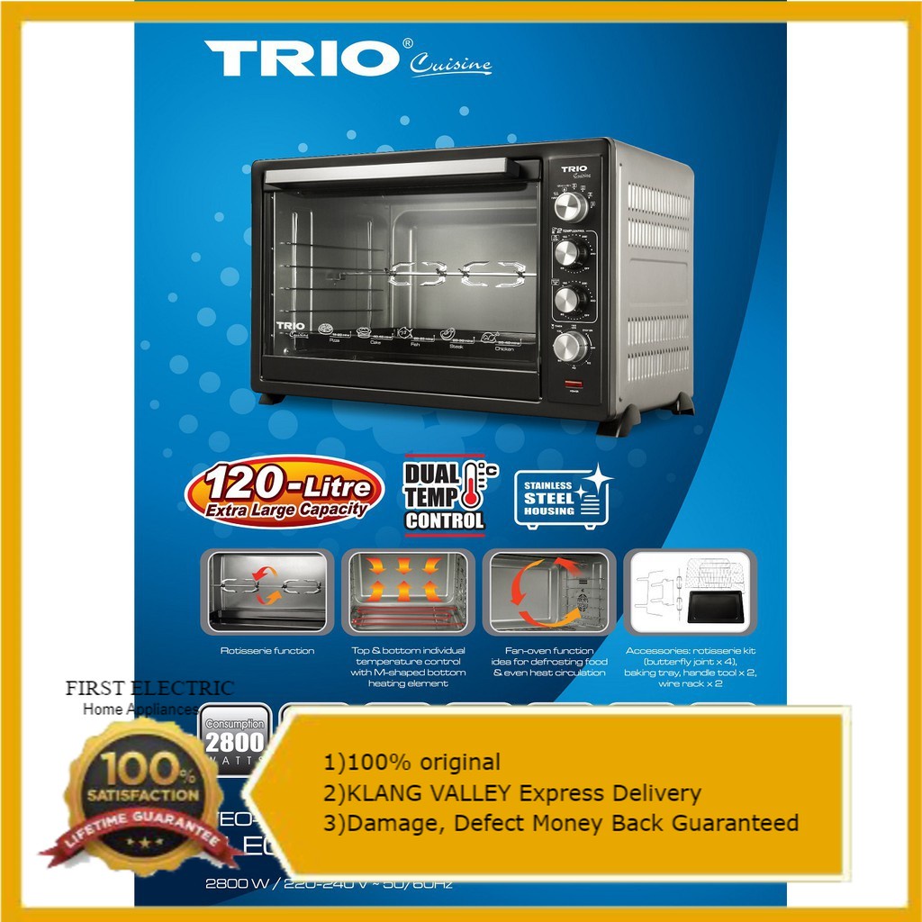 Trio 120L Large Electric Oven TEO-1203SS (NEW MODEL) | Shopee Malaysia