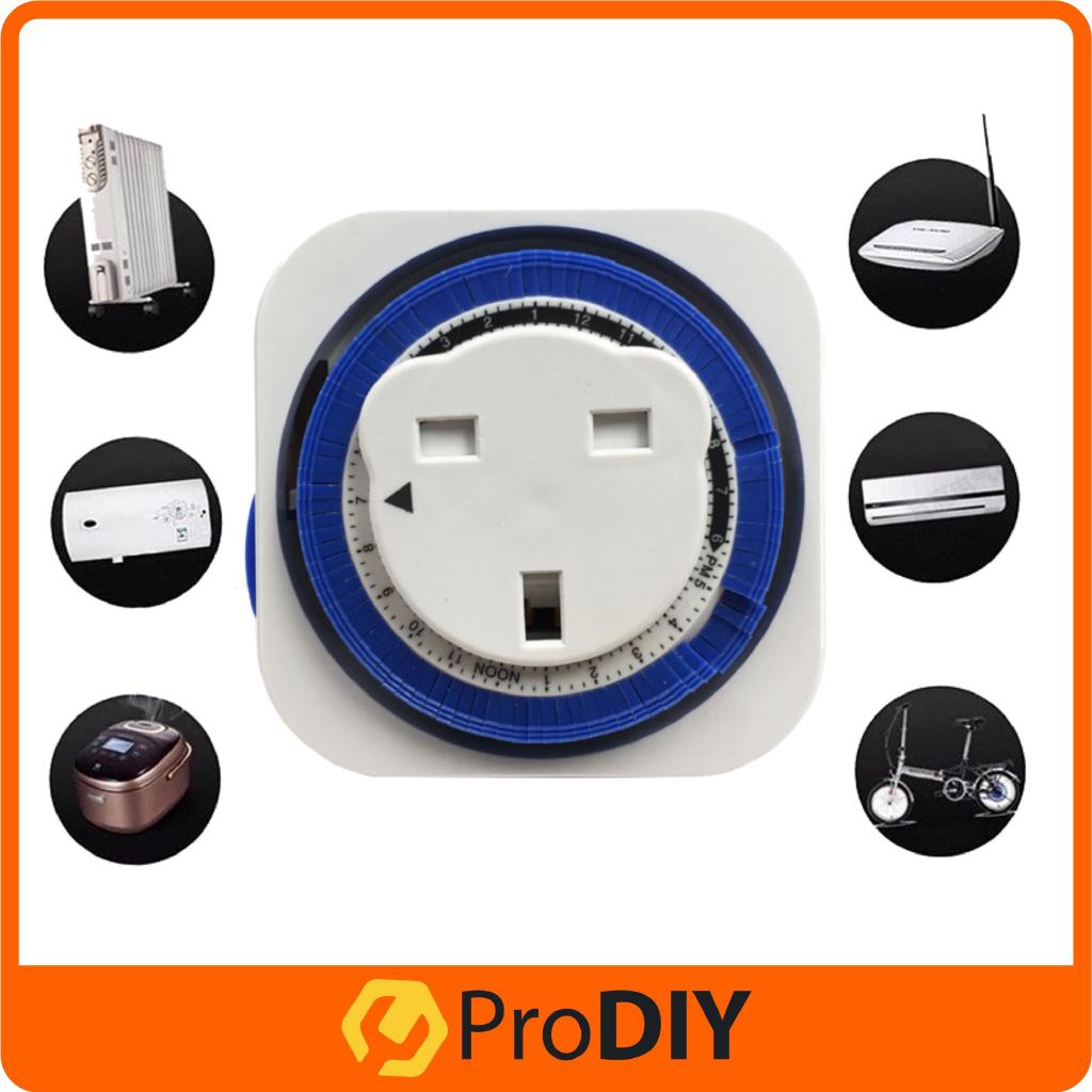 13A 220V 24 Hour 3 Pin Plug In Timer Plug Switch Socket | Shopee Malaysia