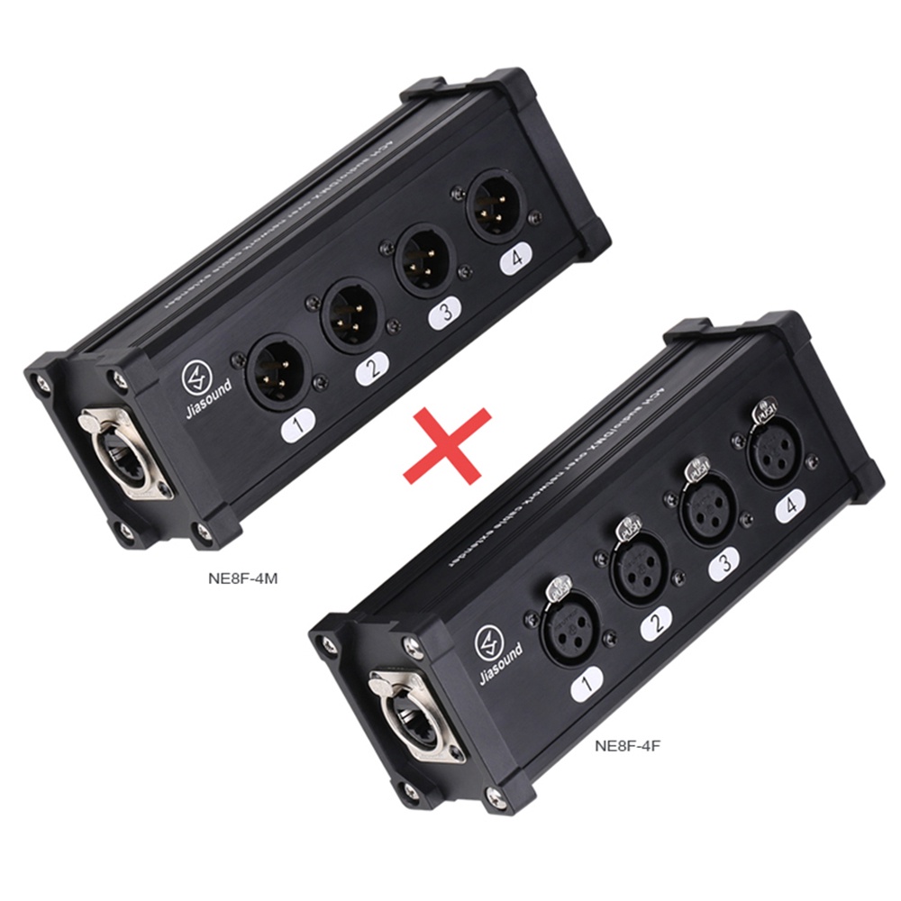 XLR Audio Snake 4 Channel 3 Pin Multi Network Breakout for Stage and ...