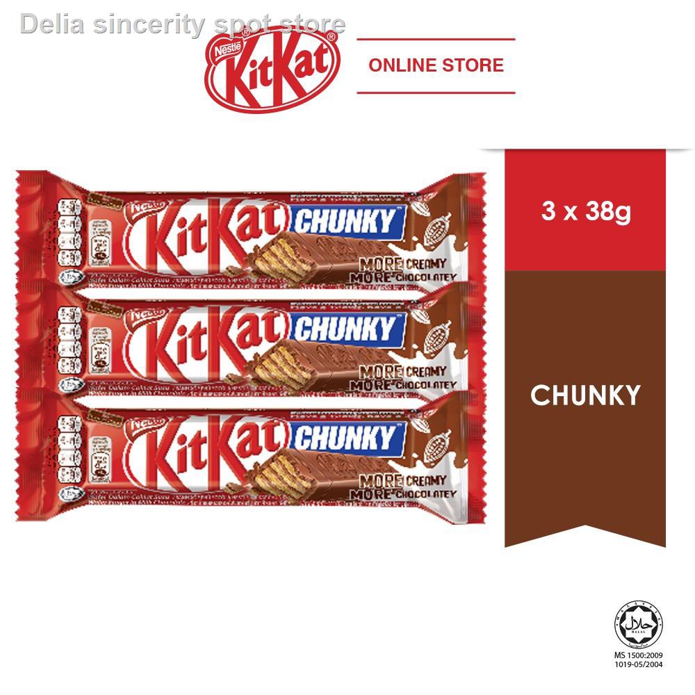 nestle kitkat chunky chocolate bar 38g x3 bars | BeeCost