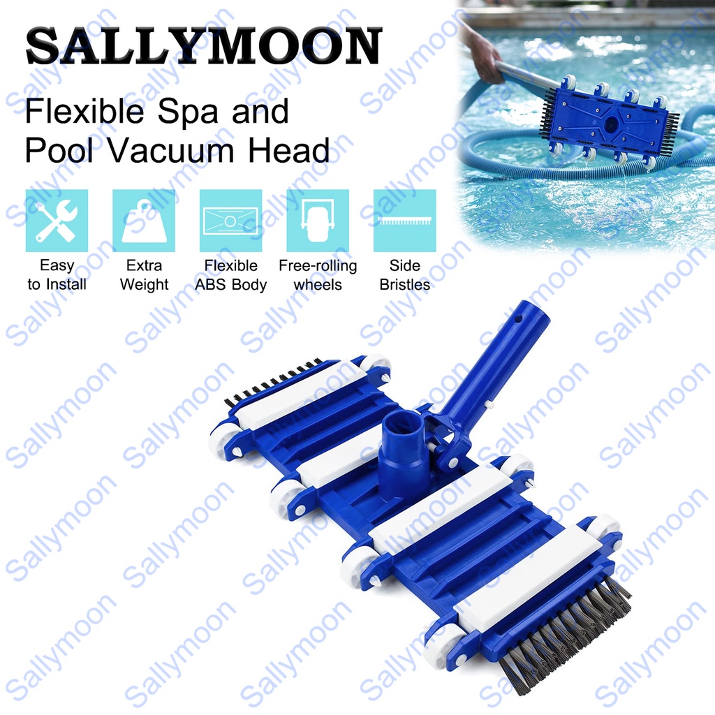 MOON Heavy Duty 14 inch Flexible Swimming Pool Spa Pool Vacuum Head ...