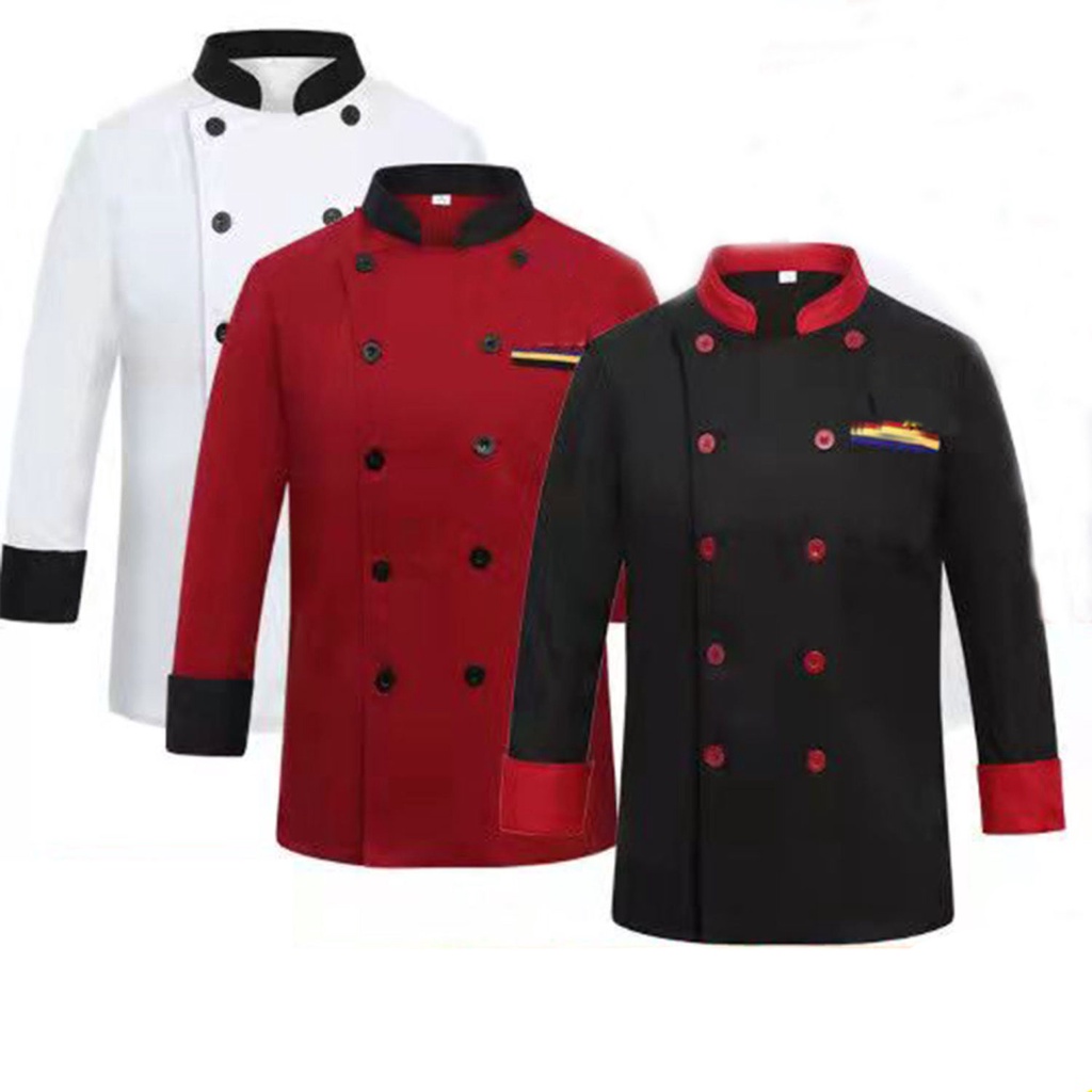 Chef Uniform Chef Clothes Long Sleeves White Shirt Chef Jacket Summer ...