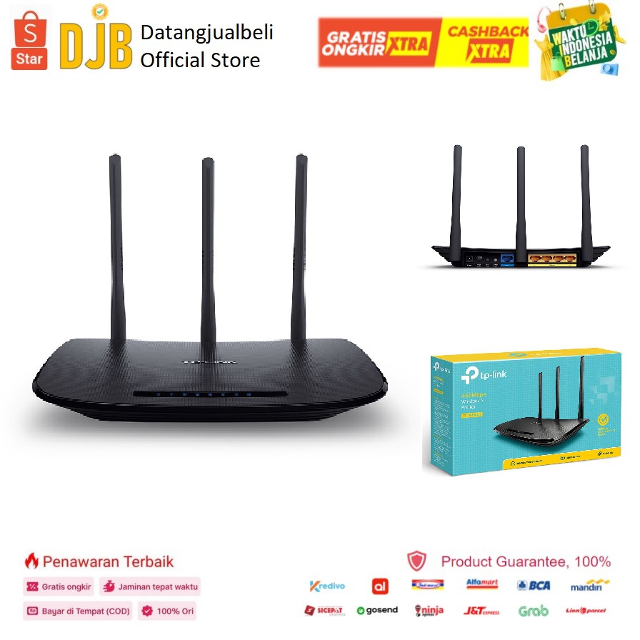 Tp-link 450mbps wireless and router - tl-wr940n - black | BeeCost